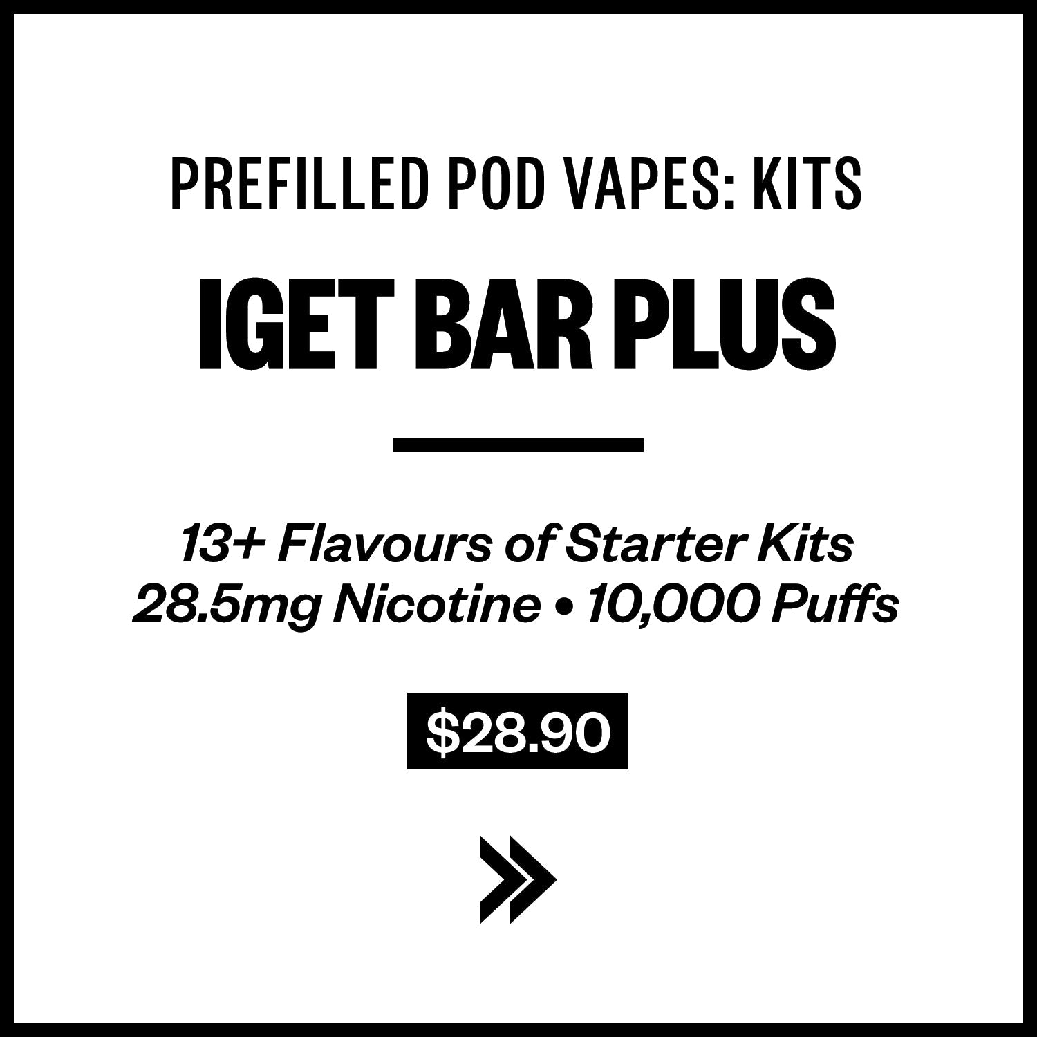 IGET Bar Plus (Starter Kits) | Vapourium