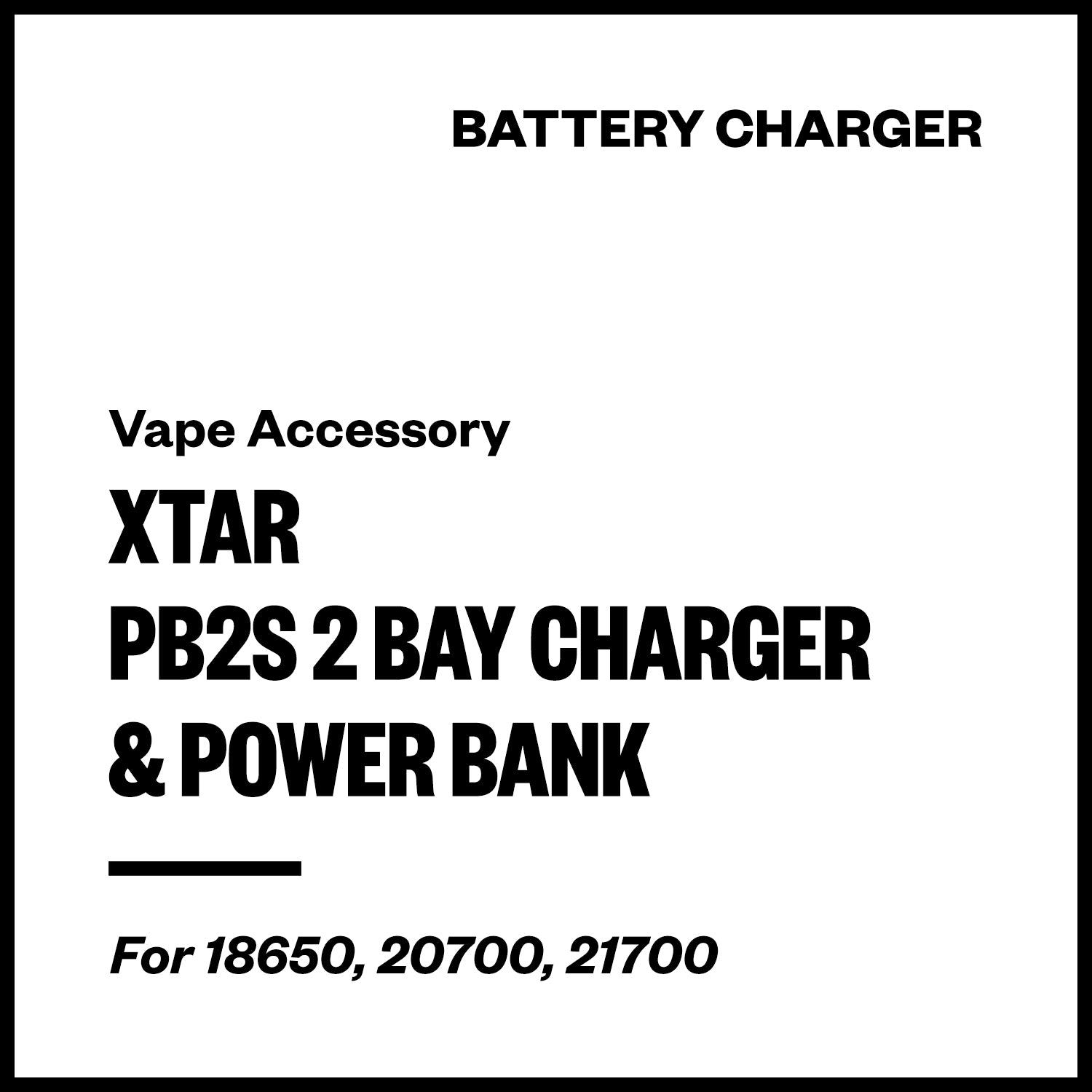 XTAR PB2S 2 Bay Charger & Powerbank | Vapourium